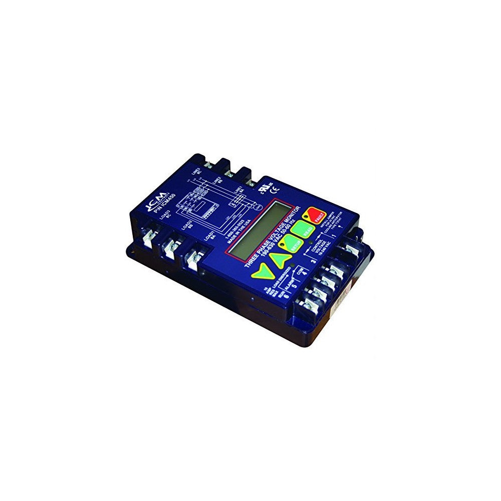 ICM Controls ICM450 3-Phase Monitor, 25-Fault Memory, LCD Setup and ...