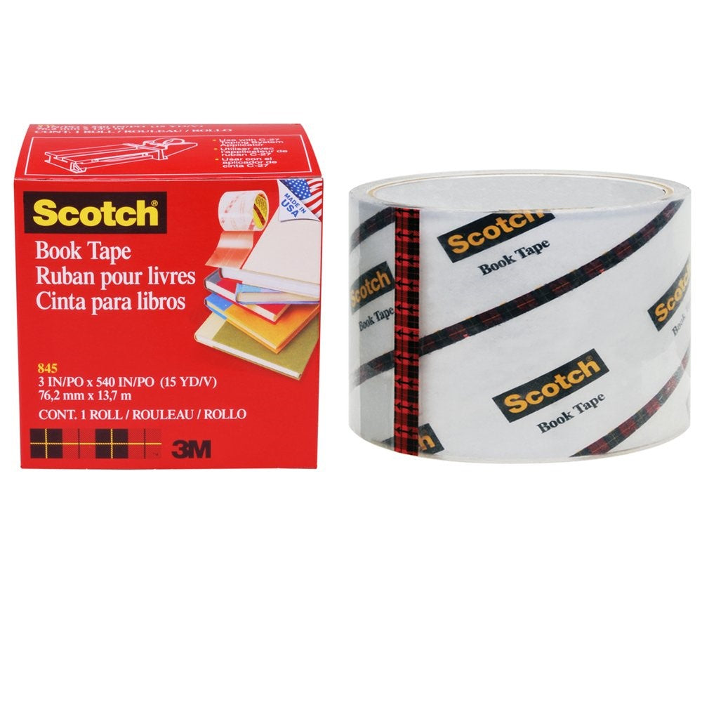 Scotch Book Tape 845, 3 Inches x 15 Yards - Edealszone.com