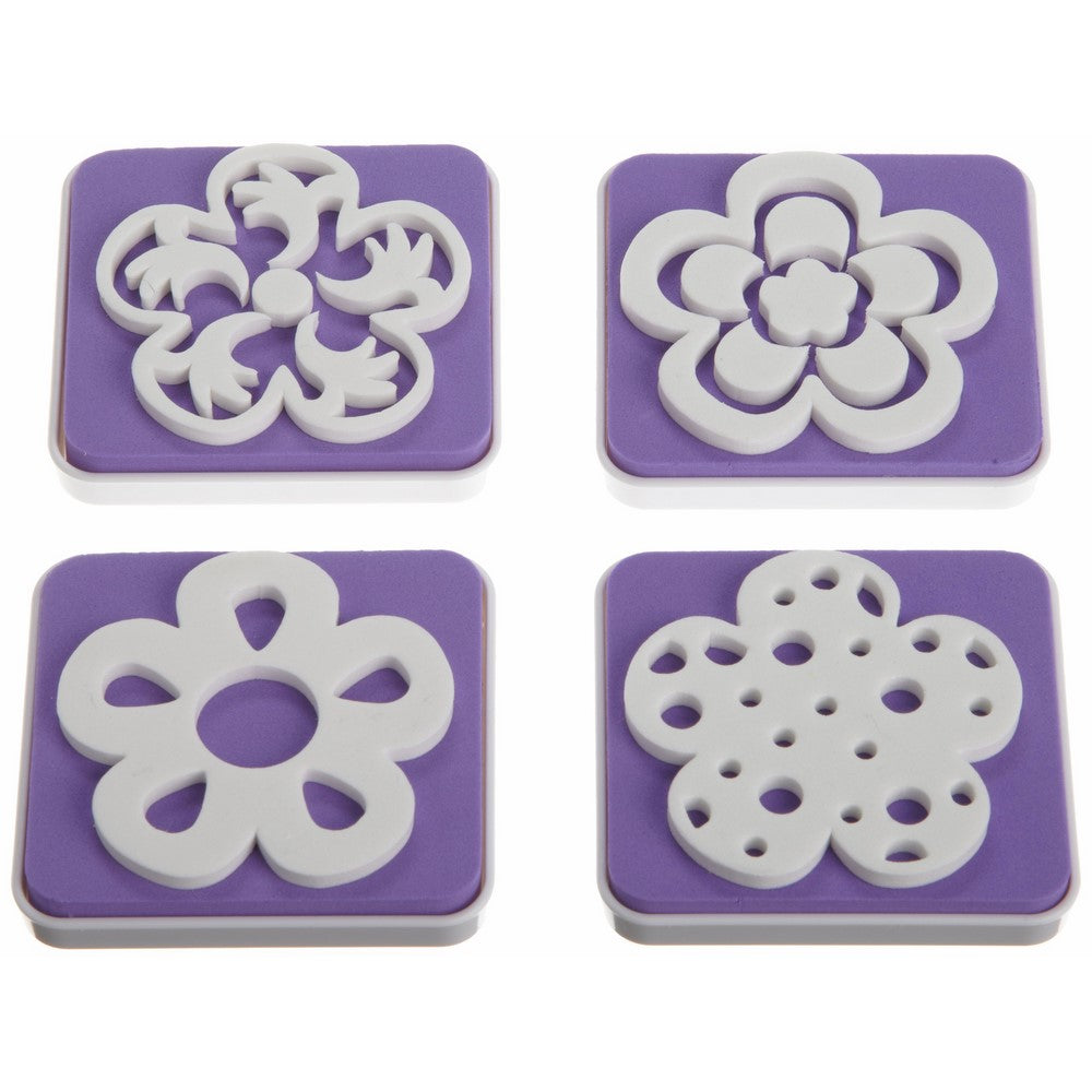 Wilton 4-Piece Flower Stamp Set - Edealszone.com